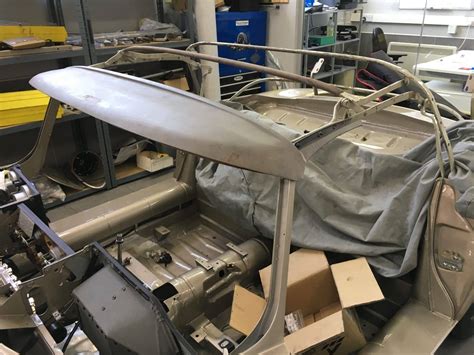 Test Fit Of Our E Type Roadster Hood Frame Bridge Classic Cars Bridge Classic Cars