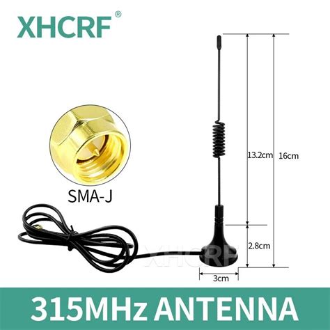 무선 모듈 채찍 마그네틱 안테나 315 Mhz Lora 안테나 Sma 수 신호 증폭기 원격 제어 공중 안테나 315