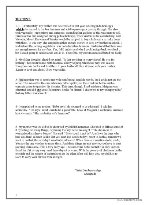 3rd Form Tes English Esl Worksheets Pdf And Doc