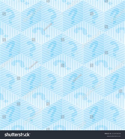 Question Mark Isometric Neutral Seamless Pattern Stock Vector Royalty