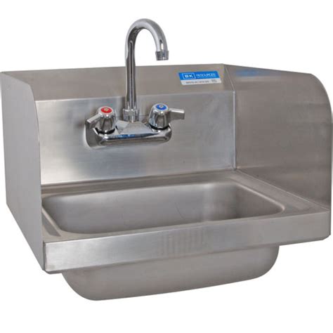 Bk Resources Bkhs W 1410 Ss P G Wall Mount Hand Sink W Splash