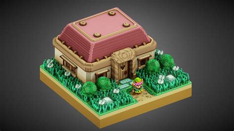 Zelda 3d Voxel Art 3d Model By Sircarma 263c4ad Sketchfab