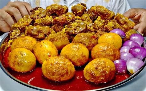 印度人的一人食太惊艳！辣油虎皮鸡蛋鸡胗香料手抓饭，香气四溢 账号已注销 账号已注销 哔哩哔哩视频