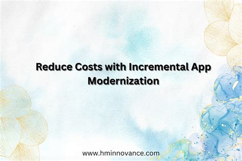 Reduce Costs With Incremental App Modernization By Handm Innovance Llpbest Web Development