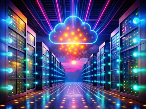 Modern Cloud Computing A Visual Representation Of Secure Digital Storage Seamless Connectivity