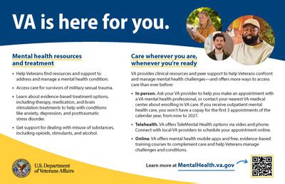 Ready To Use Va Mental Health Materials Spread The Word Mental Health