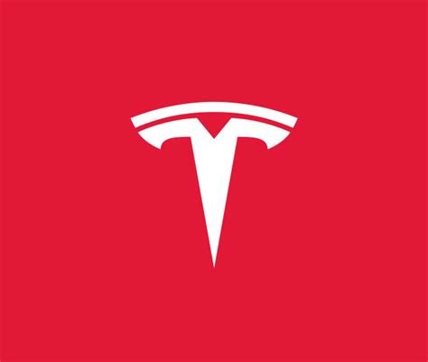 Tesla Logo Red