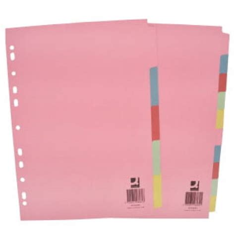 Q Connect File Dividers Coloured Board A Colemans