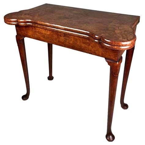 Queen Anne Period Walnut Games Card Table For Sale At 1stdibs Queen