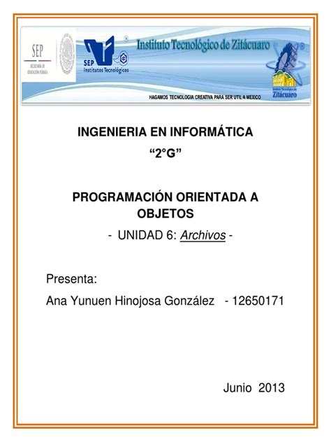 Introducción A Archivos En Java Pdf Archivo De Computadora