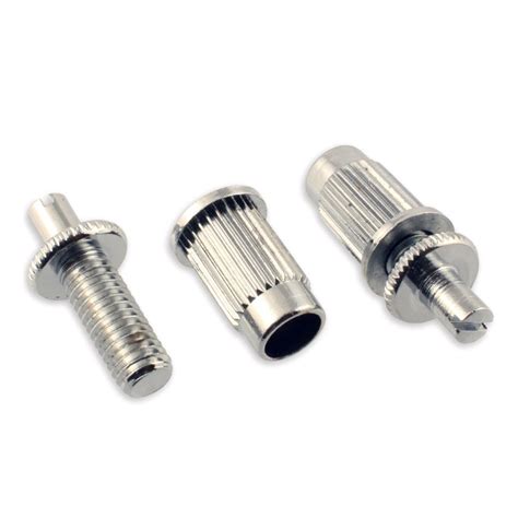 Studs For Tune O Matic Bridge Metric Chrome 2pcs Freds Guitar Parts
