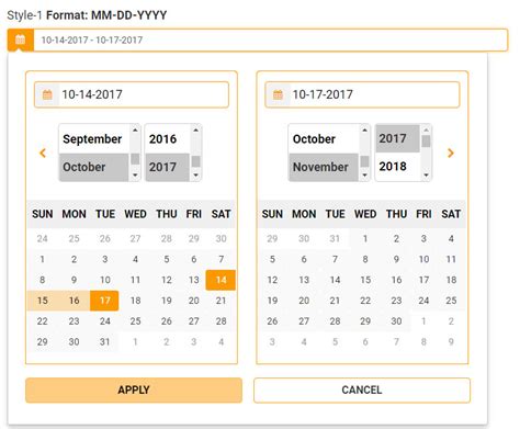 Daterange Multipurpose Responsive Date Range Picker By Mgscoder Codecanyon