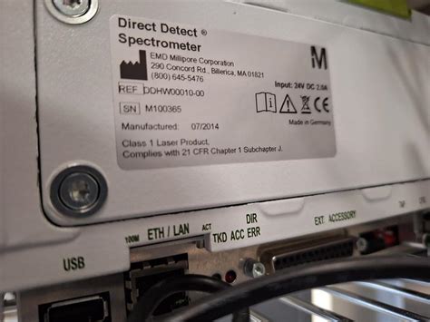 Used Merck Millipore Direct Detect Spectrometer For Sale In Walton