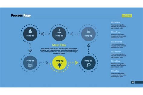 Six Steps Process Chart Business Data Graphic By Pch Vector