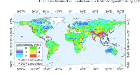 Global Landslide Susceptibility Index Data From Hong Et Al 2007a Download Scientific