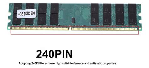 módulo de memoria 800mhz fast transfer ram ddr2 4gb amd cuotas sin interés