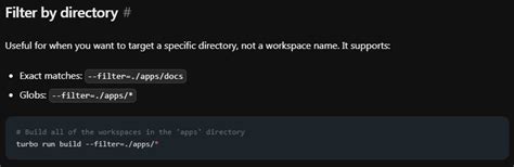 Pnpm7 Filter By Directory Issue · Issue 3480 · Vercelturborepo · Github