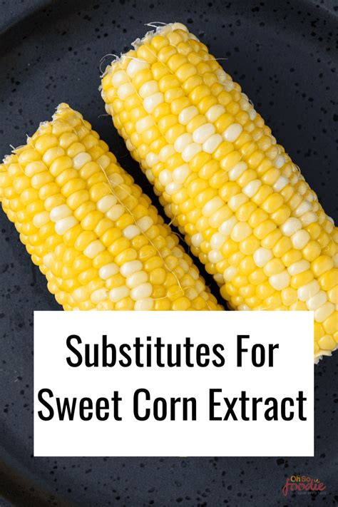 Best Sweet Corn Extract Substitute 2 Other Alternatives Oh So Foodie