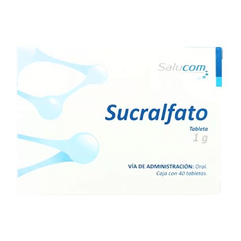 Sucralfato 1 G Caja Con 40 Tabletas Farmacia Sanorim
