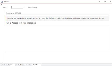 Pasting Screen Shot Into Form Access World Forums