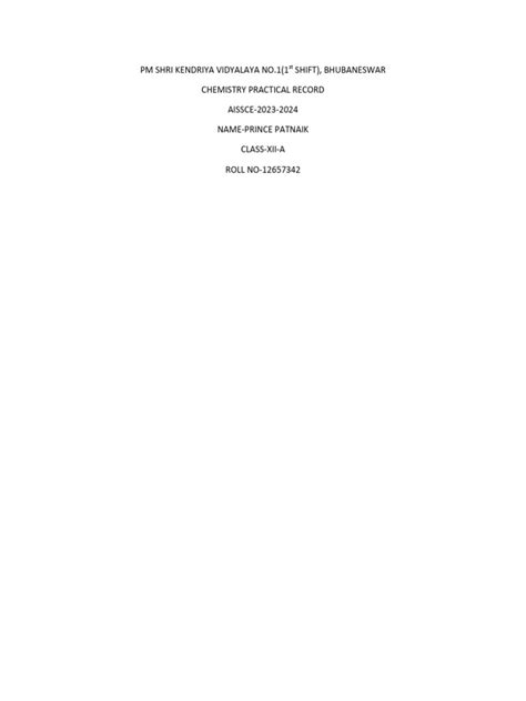 Pm Shri Kendriya Vidyalaya No Pdf