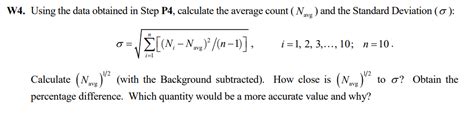 solved w4 using the data obtained in step p4 calculate the