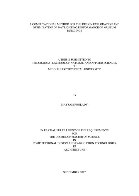 Pdf A Computational Method For The Design Exploration And Optimization Of Daylighting