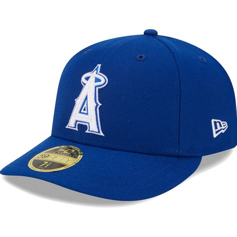 Mens New Era Royal Los Angeles Angels White Logo Low Profile 59fifty