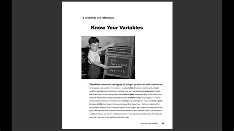 Head First Java Chapter 3 Know Your Variables Summary Youtube
