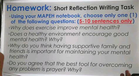 Homework Short Reflection Writing Task Using StudyX