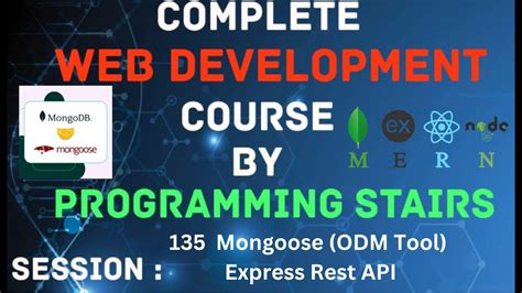 Mongoose Odm Tool Express Rest Api Session 135 Youtube
