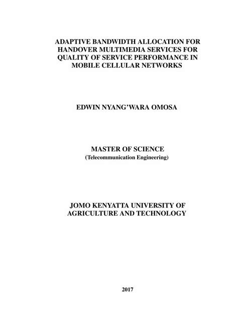 pdf adaptive bandwidth allocation for handover … dokumen tips