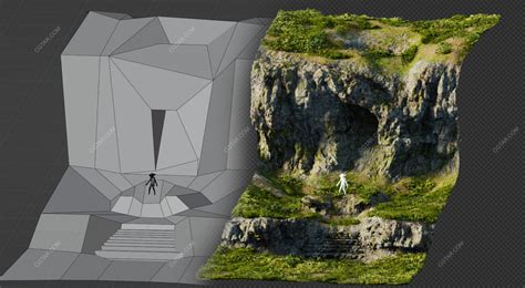 Blender自动多边形地形资产预设 Auto Terrainer V2 Cgtar Cg艺站