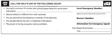 Diazepam Rectal Gel Package Insert