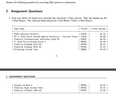 solved answer the following question by executing sql