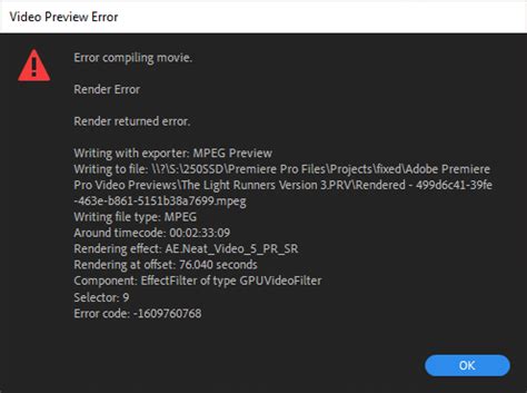 Adobe Premiere Crashes Performance Issues And Gen Adobe Community