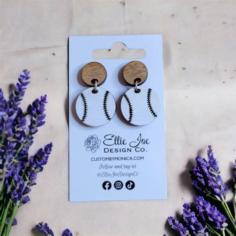Baseball Earrings Etsy