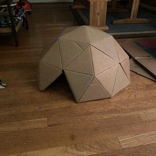 Cardboard Geodesic Dome 7 Steps With Pictures Instructables