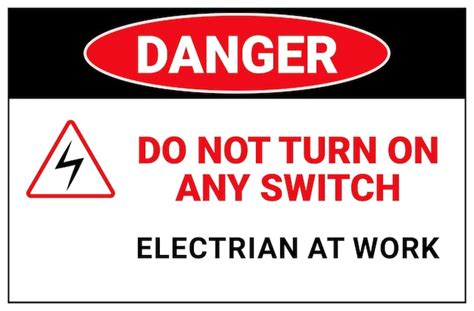 Premium Vector Electrical Safety Sign