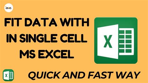 How To Fit Text Within A Single Cell In Excel Wrap Text AutoFit Merge Techniques YouTube