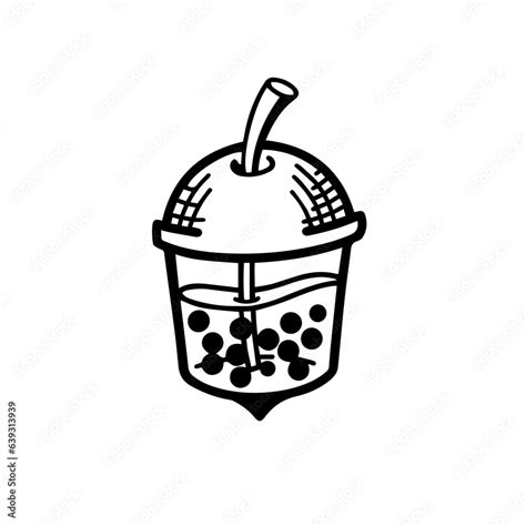 Bubble Tea Logo Logo For Bubble Tea Cafe Cute Acorn Bubble Tea Logo