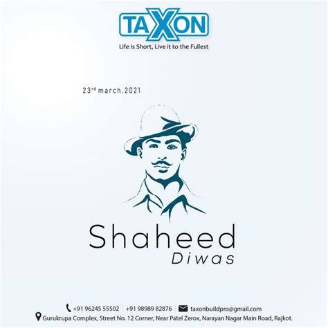 Shaheed Divas Martyrs Day Bhagat Singh Creative Poster Design