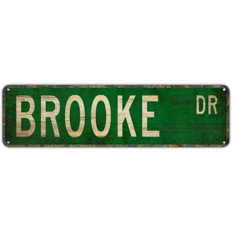 Vintage Decor Wall Signs Brooke Brooke Sign Brooke Lover Brooke T