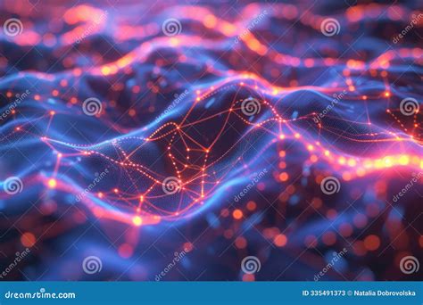 Futuristic Ai Algorithm Abstract Background With Digital Code And Tech Elements Stock Image