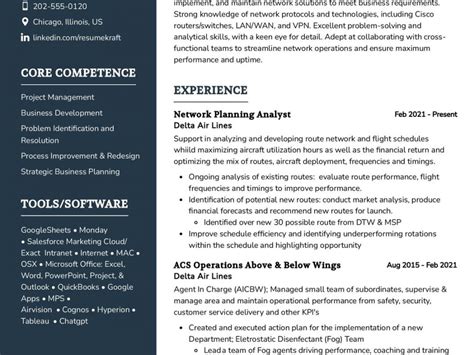 Network Planning Analyst Resume Example In 2026 Resumekraft