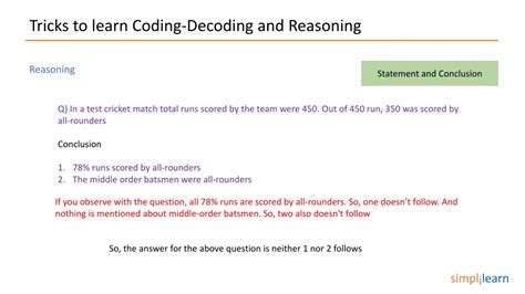 PPT Coding Decoding Reasoning Tricks Coding Decoding Reasoning