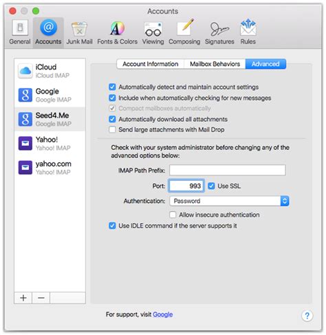 Configuring Apple Mail For VPN Connection Using SSL And IMAP Seed4 Me Private VPN Club