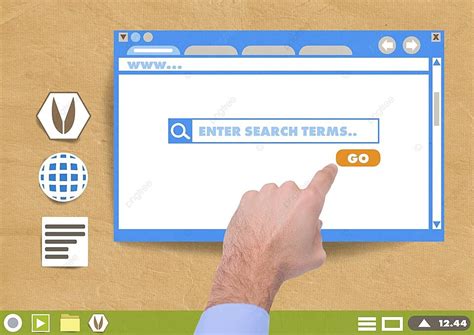 Hand Browsing Files And Folders On Desktop Photo Background And Picture