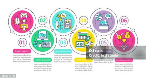 E스포츠 벡터 인포그래픽 템플릿 E스포츠에 대한 스톡 벡터 아트 및 기타 이미지 E스포츠 Brand Name Video Game Championship Istock