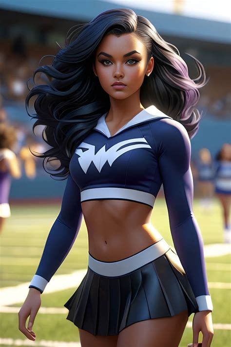 Raven Dc Comics Anime Concept Cheerleader 1 By Quantumreel On